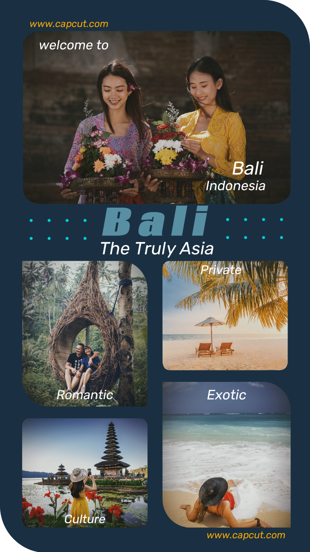 Travel Creative Poster Instagram Story Bali Indonesia - Pippit